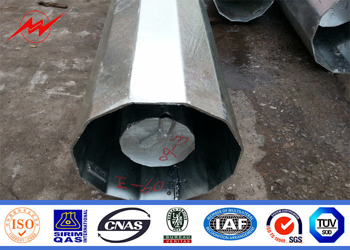 Outdoor Galvanized Steel Solar Street Light Pole Post Lamp 4m 5m 6m 7m ...