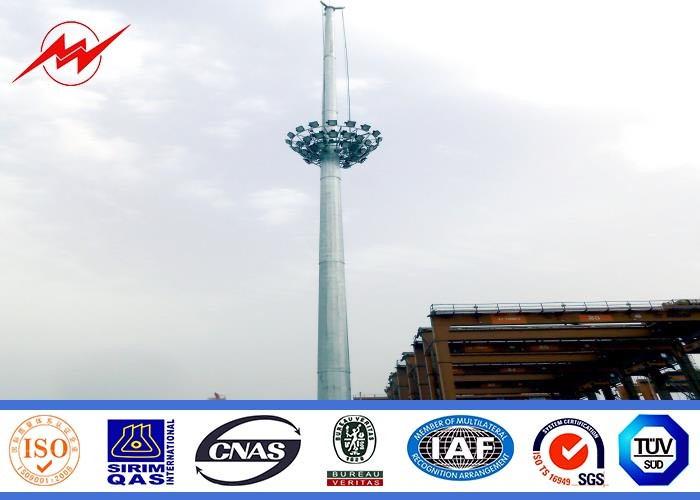 Hot dip galvanized out door high mast pole light for sport center