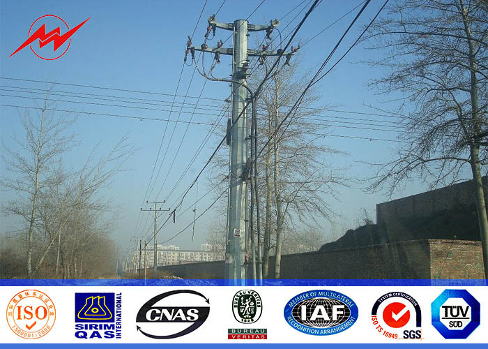 12sides 25ft 69kv Steel Utility Pole for Power Distribution structures ...