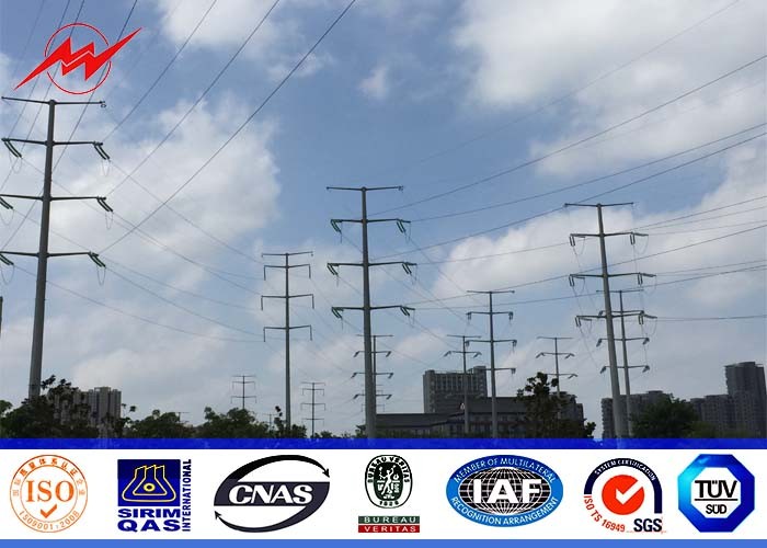 NGCP 8 Sides 50FT Steel Utility Pole for 69KV Electrical Power ...