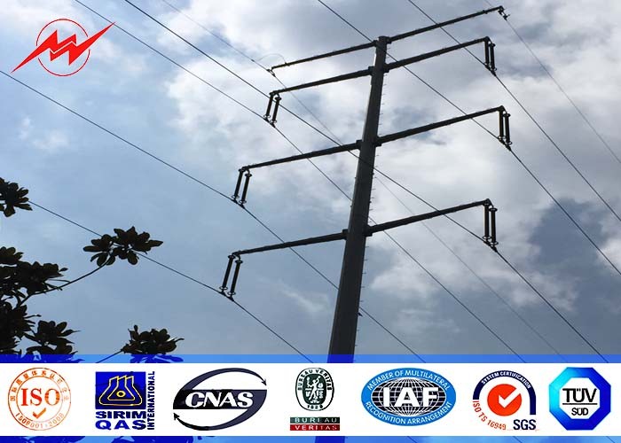 NGCP 8 Sides 50FT Steel Utility Pole for 69KV Electrical Power ...