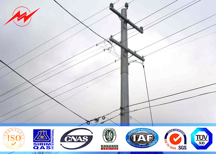 NGCP 8 Sides 50FT Steel Utility Pole for 69KV Electrical Power ...