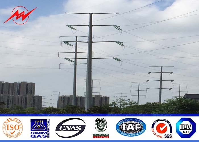 8M multisided 300kg load 3mm thickness Steel Utility Pole for Pakistan ...