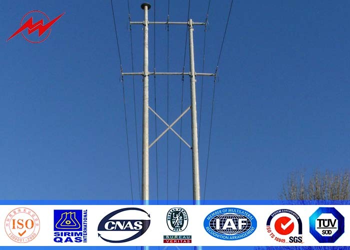 30ft 66kv small height Steel Utility Pole for Power Transmission Line ...