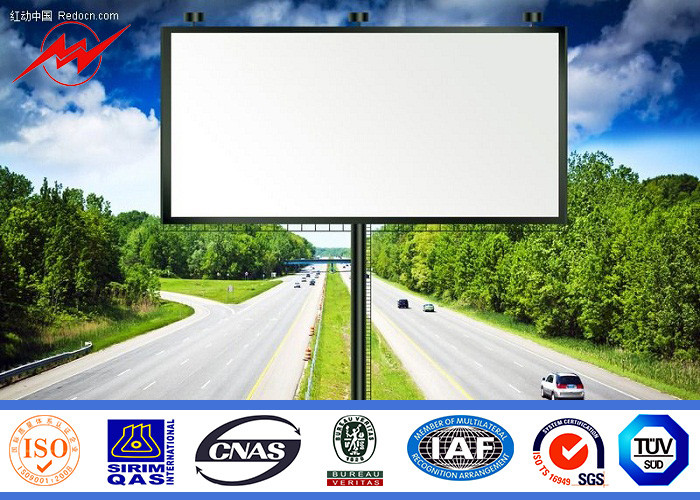 High Bright Steel Outdoor Billboard Advertising Structure Full Color ...