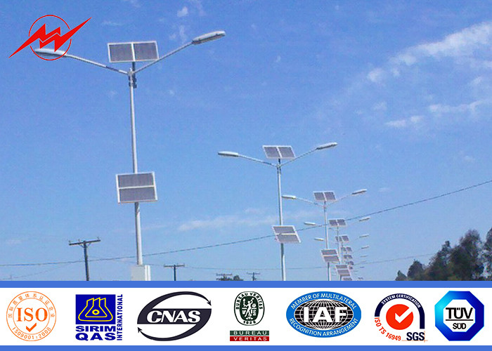 8M Q345 Hot DIP Galvanized Street Lighting Poles Highway Steel Poles ...