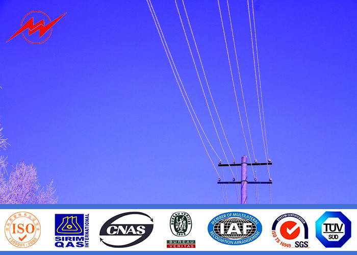 45FT 50FT HT Type NGCP Utility Power Poles , Electricity Distribution ...