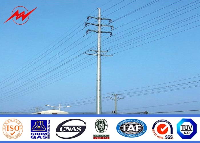 NEA Standard Utility Power Poles With Hot Dip Galvanizing For Long ...