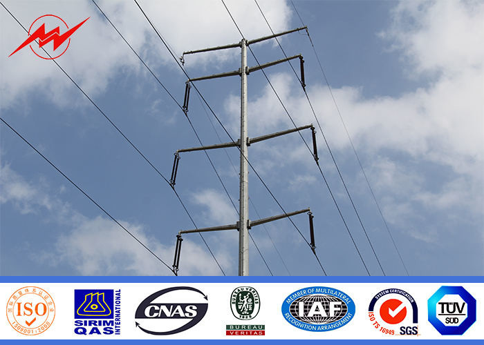Metal Multi Sided Tapered Tubular Power Utility Poles For 33kv ...