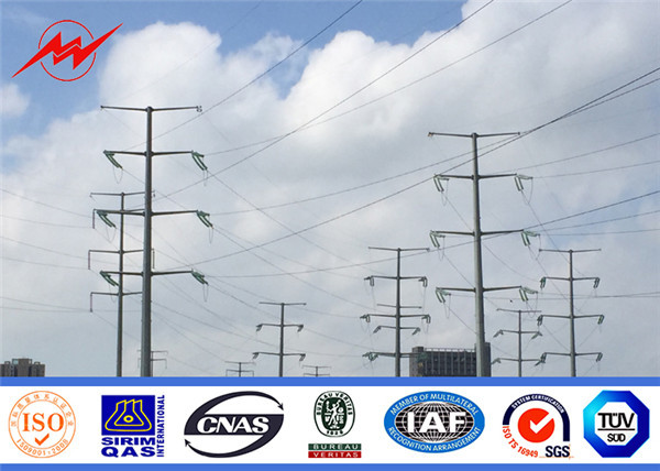 14M 500 Dan Electricity Transmission Steel Utility Pole For Power ...
