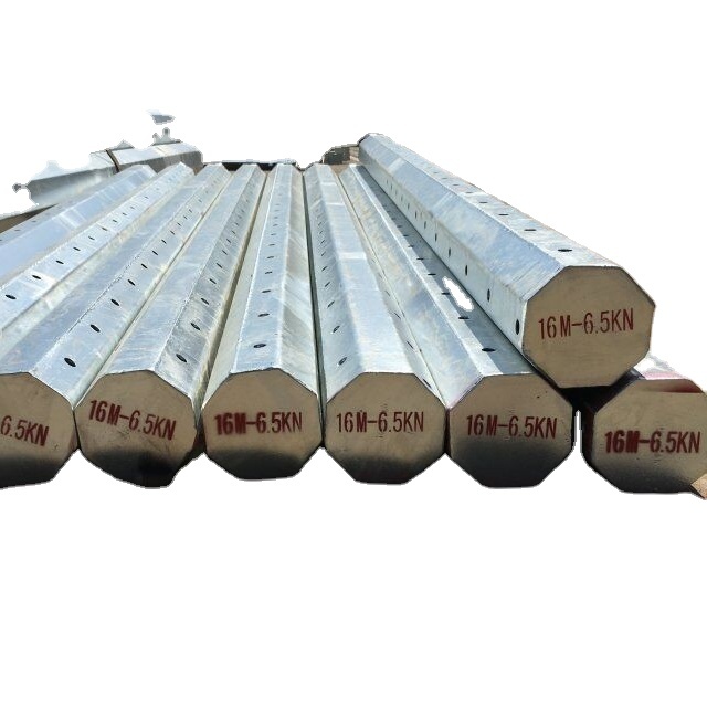 15m Steel Utility Power Pole with 2.75mm Thickness and 850kg Load for ...