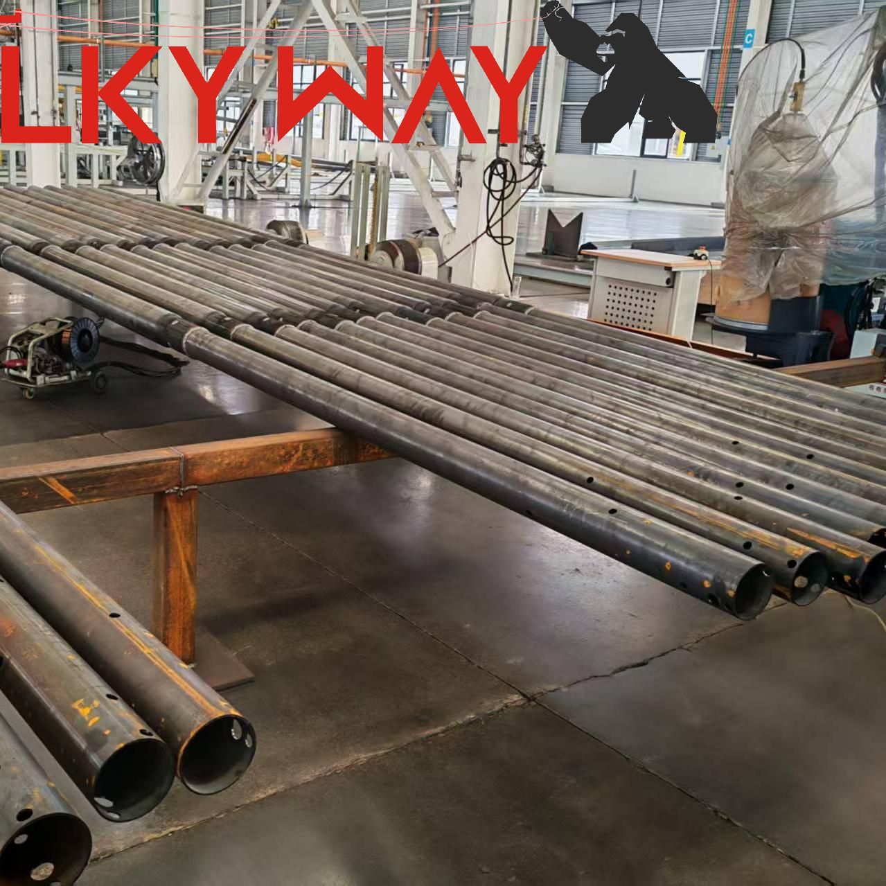 9m LV Hot Dip Galvanized Octagonal Steel Utility Pole