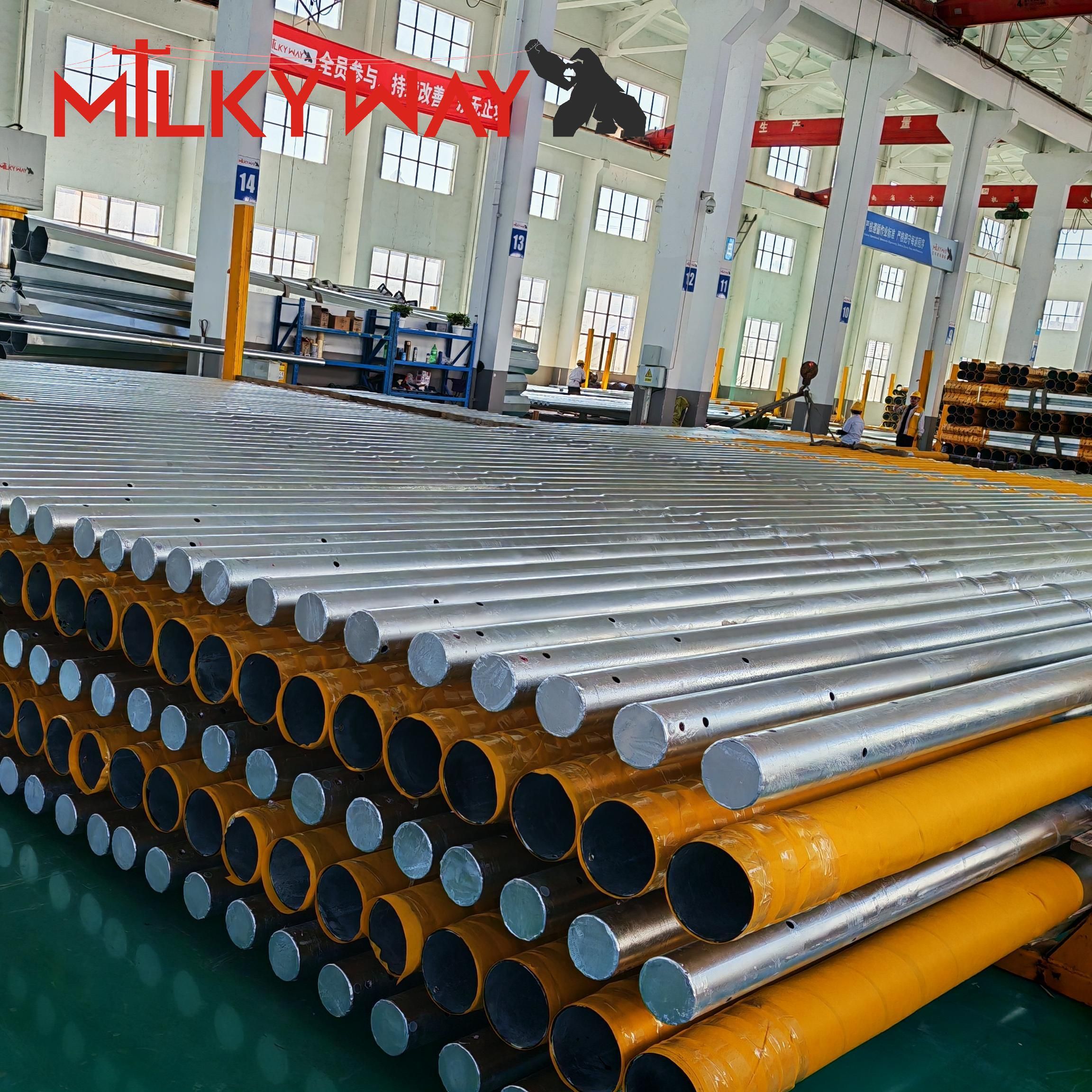 11-Meter Hot-Dip Galvanized Octagonal Power Distribution Pole with AWS ...