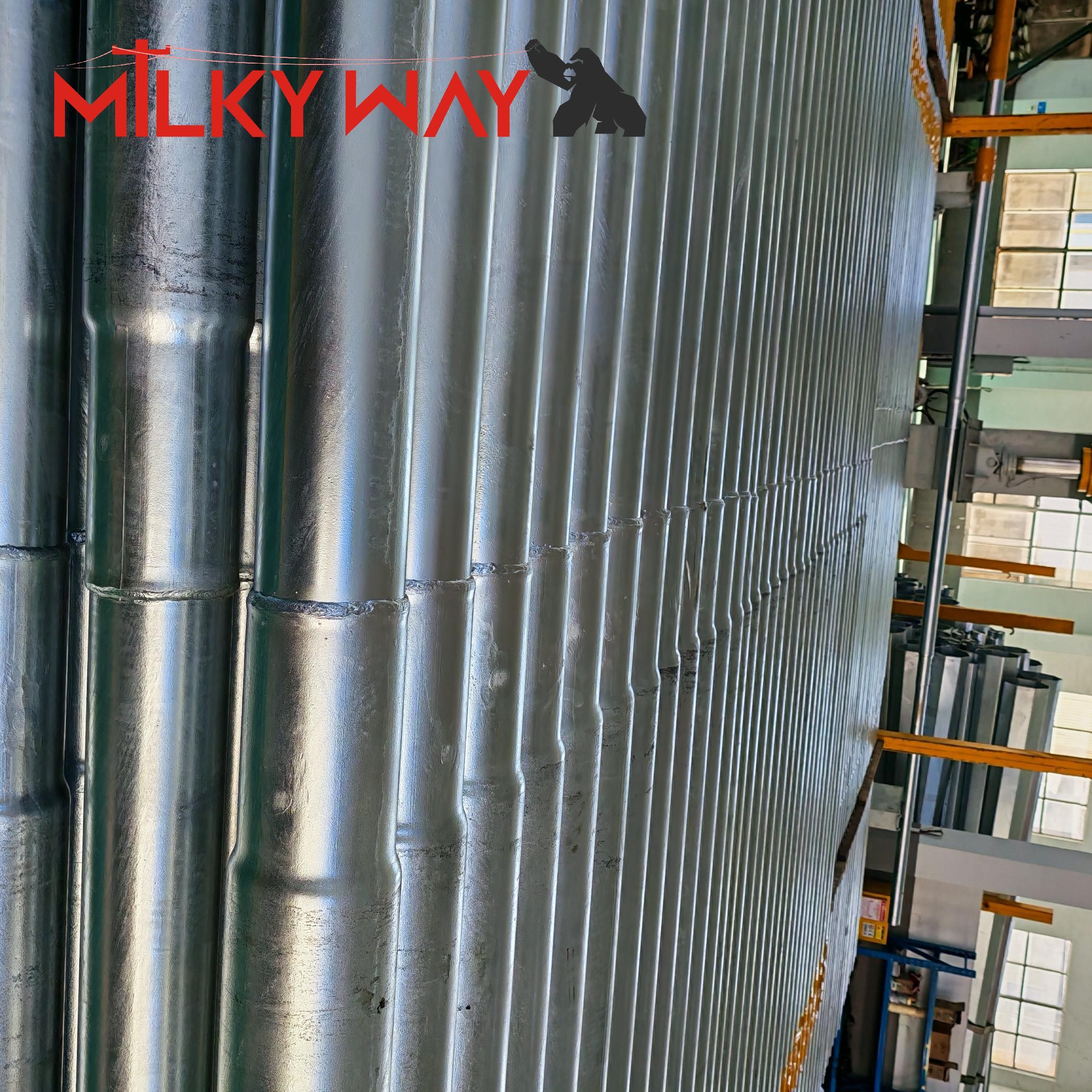 9m LV Hot Dip Galvanized Octagonal Steel Utility Pole
