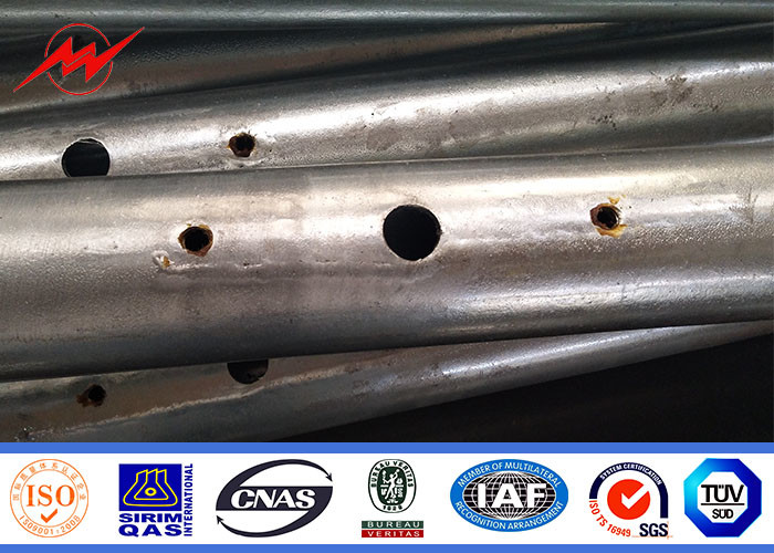 ISO Approval 5-20m Bent Street Lighting Poles In RAL Standard Color