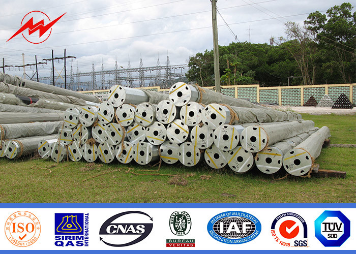 45FT 50FT HT Type NGCP Utility Power Poles , Electricity Distribution ...