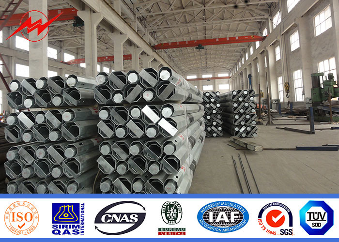 7.5 M Electrical Steel Tubular Utility Power Poles With FRP For ...